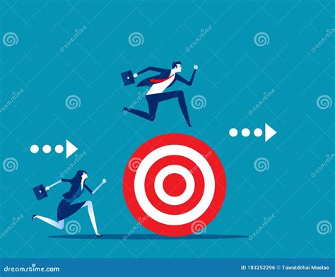 Person Move Forward With Goals The Difference Between Goal And Non