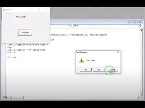 Vb Sample Of MsgBox Function YouTube