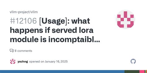 Usage What Happens If Served Lora Module Is Incomptaible With Main