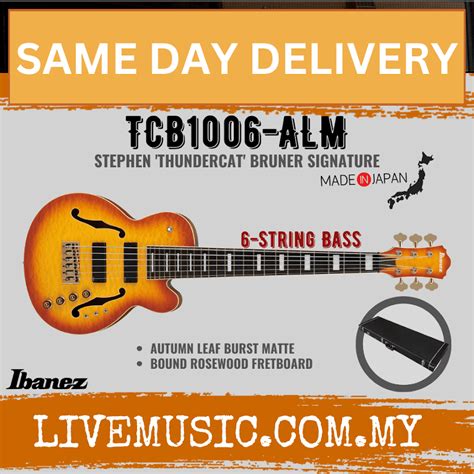 Ibanez Tcb1006 Alm Stephen Thundercat Bruner 6 String Bass Wcase