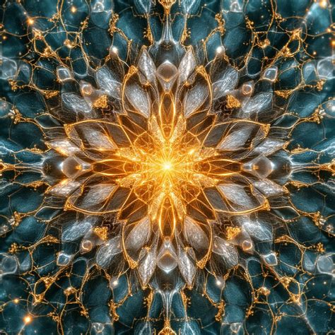 Free Radiant Sacred Geometry Image Mandala Fractal Geometric