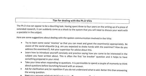 The Viva Tips And Sample Questions Pdf DocDroid The Viva Tips And Sample Questions Pdf DocDroid
