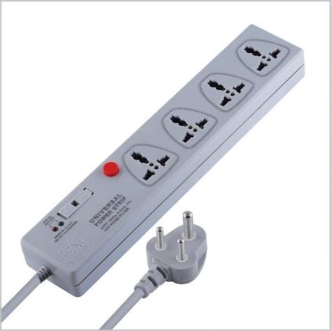 Mx 4 Outlet Power Strip With Universal Socket Master Switch With Built In Fuse 1 5 Mtr 5