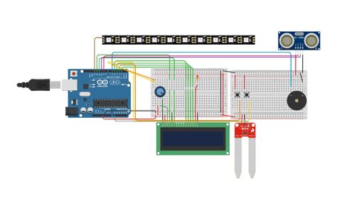 Circuit Design Copy Of датчик воды Tinkercad