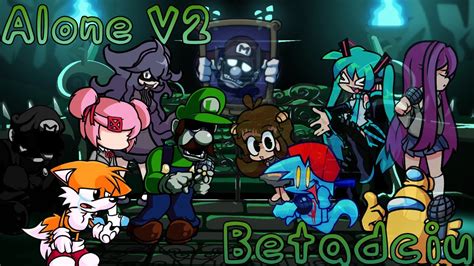 Alone V2 But Everyone Sings It [fnf] Youtube