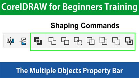 Coreldraw For Beginners Multiple Objects Property Bar Tutorial Advancedtshirts
