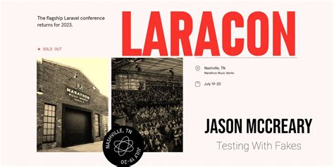 Watch Jason Mccrearys Testing With Fakes Talk From Laracon Laravel News