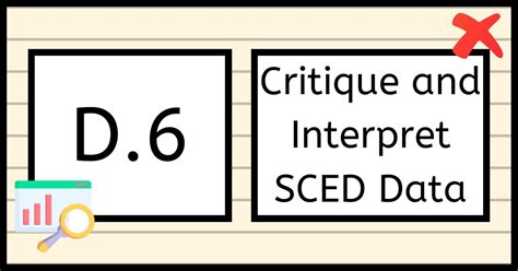 D6 Interpret Data From Single Case Experimental Designs