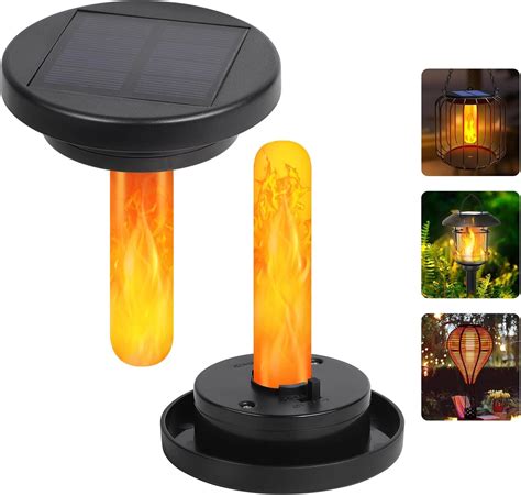 Newnen Solar Lights Replacement Top Panel Lantern Flame Bulb For Solar