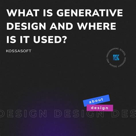 Kossasoft Llc On Linkedin 🎨🌟 Generative Design Is An Approach To Design That Involves Using…