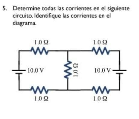 Solved 5 Determine All Currents In The Next Circuit Chegg Com