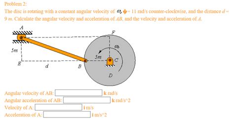 Solved The Disc Is Rotating With A Constant Angular Velocity Chegg