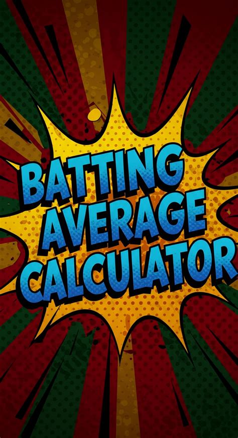 Baseball Batting Average Calculator Quick AVG Stats