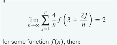 Solved Code Class Asciimath Lim N Infty Sum J N Chegg