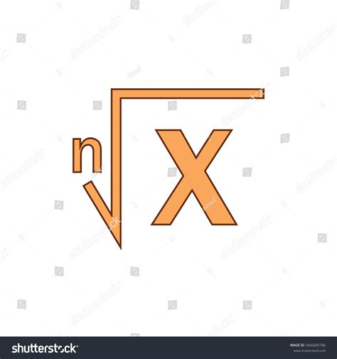Nth Root X Maths Symbol Stock Vector Royalty Free 1866685786