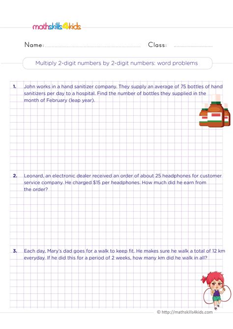 20 4th Grade Math Worksheets Printable Pdf Template