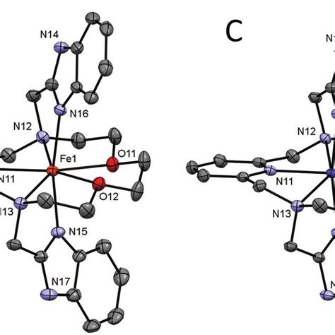 The Molecular Structures Of The [ml] 2 Cation In Complex 1 M Mn Ii
