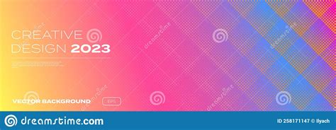 Color Gradient Background Halftone Pattern Vector Abstract Trendy Geometric Graphic Design