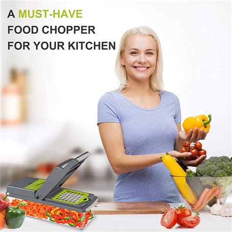 Mandoline Food Slicer Includes Additional 13 Attachments Curated