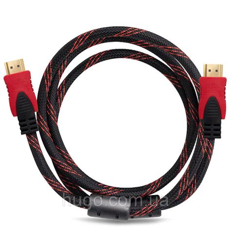 Кабель HDMI-HDMI 1,5м с усиленной обмоткой и фильтрами / Усиленный шнур ...