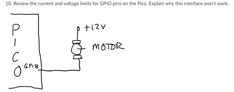 Solved Review The Current And Voltage Limits For GPIO Chegg