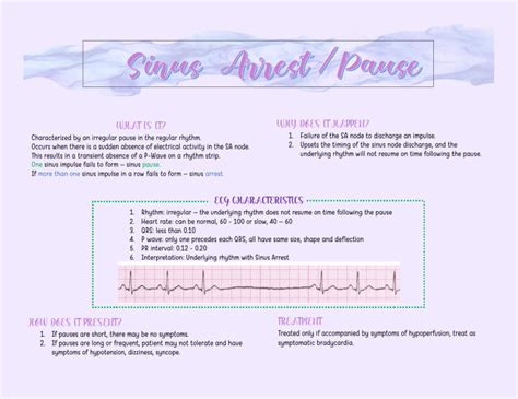 Sinus Arrest Pause Causes ECG Symptoms Treatment
