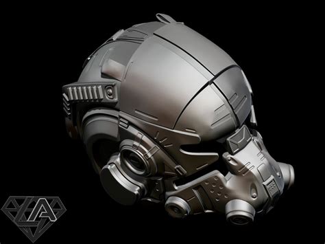 Titanfall 2 Pilot Sci Fi Helmet 3d Model By Lafactorystore