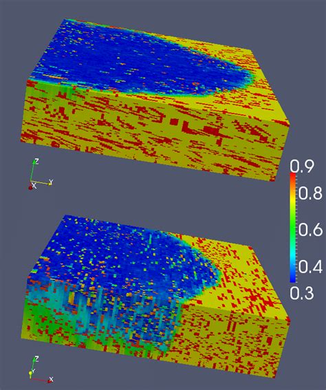 Oil Saturation Distribution In Reservoir Realization 4 After 200 Days