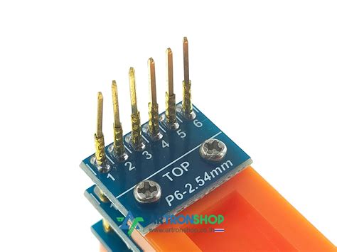 Pogo Pin Test Stand Pcb Clip พินเทสบอร์ด 2 54 มิล 6 ขา Artronshop บอร์ดอิเล็กทรอนิกส์ Arduino