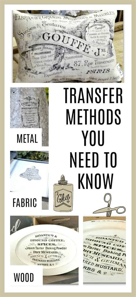 Six Transfer Methods For Your Next Project Transfer Crafts Creative