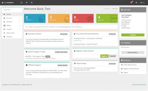 Swiftmodders Whmcs Client Theme Whmcs Marketplace