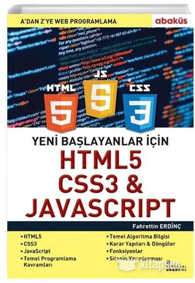 Yeni Başlayanlar İçin Html5 Css3 Ve Javascript Fahrettin Erdinç Abaküs