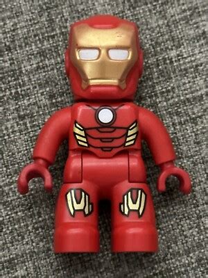 Lego Duplo Iron Man Marvel Avengers Figure Superhero Super Hero In Red Suit Ebay