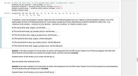 Three Ways Python Draws Random Samples You Have Chegg