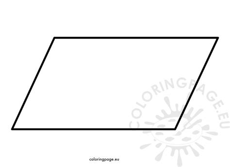 Parallelogram Coloring Page