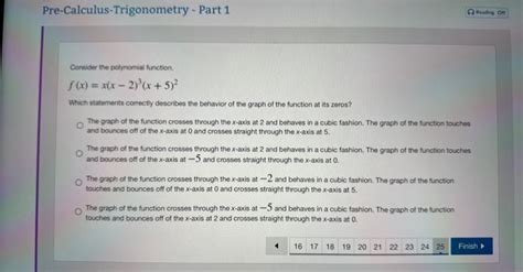 Solved Consider The Polynomial Function F X X X X Chegg