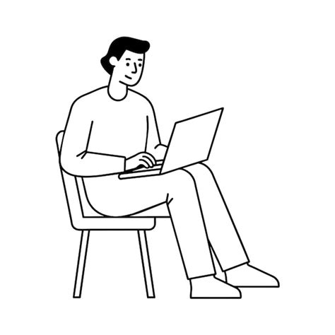 Образовательная концепция линейная иллюстрация Премиум Ai сгенерированный вектор