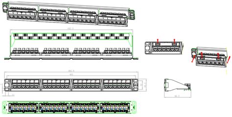 China Cat A UTP Patch Panel Port Removable China Patch Panel Cat A UTP