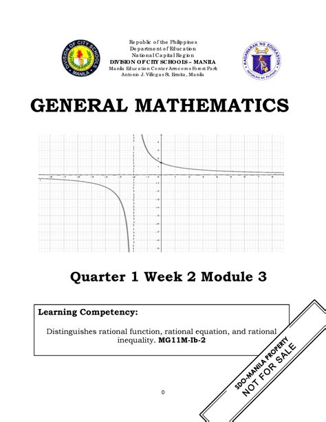 Genmath 11 Q1 W2 Mod3 Dasdsadas Learning Module For General