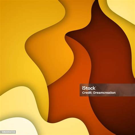 3d 추상 배경 및 종이 절단 모양 벡터 일러스트레이션 3차원 형태에 대한 스톡 벡터 아트 및 기타 이미지 3차원 형태 개념 개념과 주제 Istock