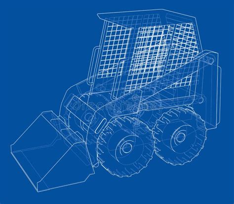 Mini Loader Vector Cartoon Illustration Stock Vector Illustration Of