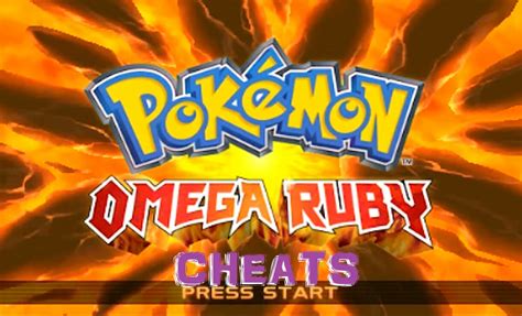 Pokemon Omega Ruby Cheats PokemonCoders Pokemon Omega Ruby Cheats PokemonCoders