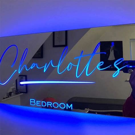 Michelle On Instagram Personalized Name Mirror 12 Colors Led Light Use Code Ouxbdwr8 🔥