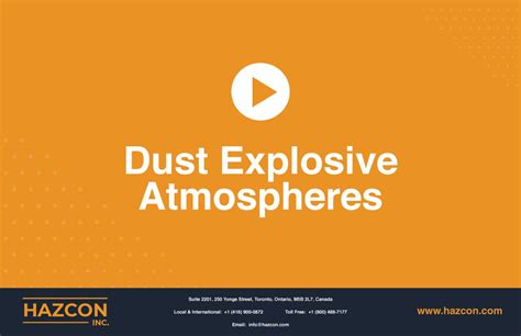 Dust Explosive Atmospheres Hazcon Inc