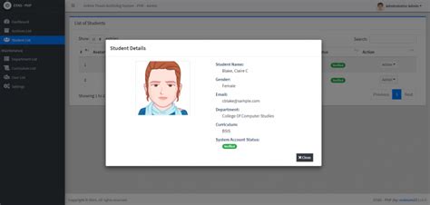 Online Thesis Archiving System Project In Php With Source Code And