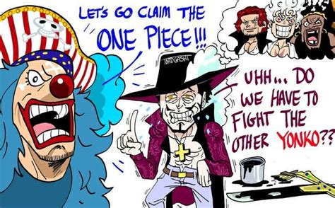Safebooru Buggy The Clown Dracule Mihawk English Text Long Hair