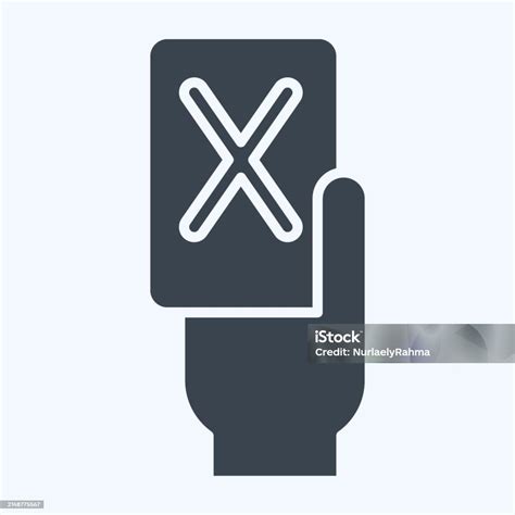 아이콘 레드 카드 축구 기호와 관련이 있습니다 글리프 스타일 심플한 디자인 일러스트레이션 Championship에 대한 스톡 벡터 아트 및 기타 이미지 Istock