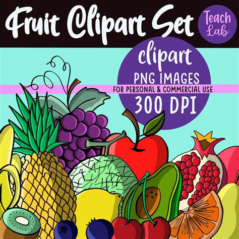 17 Fruit Clip Art Set Bring Life To Resources With This Inspiring Png