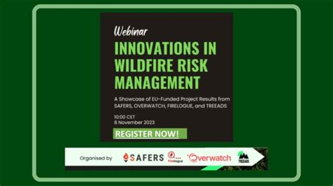 Treeads Participated In Innovations In Wildfire Risk Management A Showcase Of Eu Funded Project