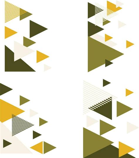 Triangle Corner Shape In Geometric Design Isolated Vector Set 32193454 Vector Art At Vecteezy